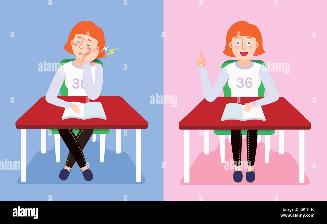 Lifestyle of woman with correct posture Stock Photo - Alamy