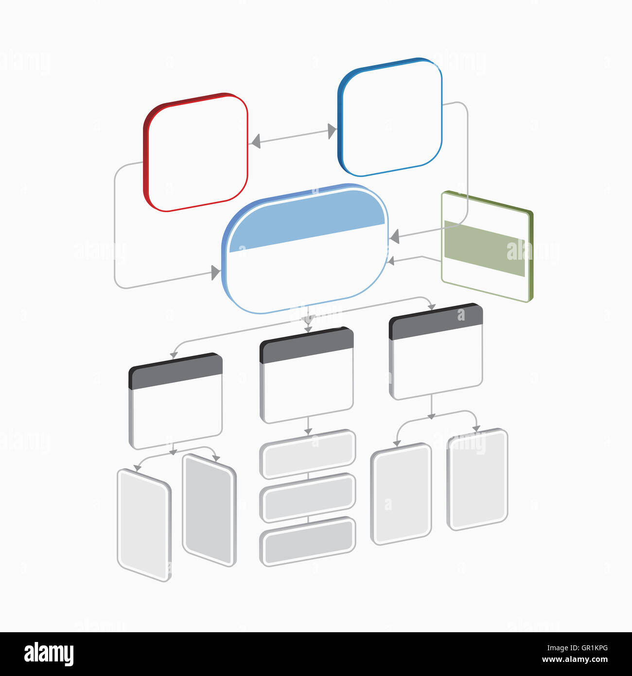 Flow chart of business strategy Stock Photo - Alamy