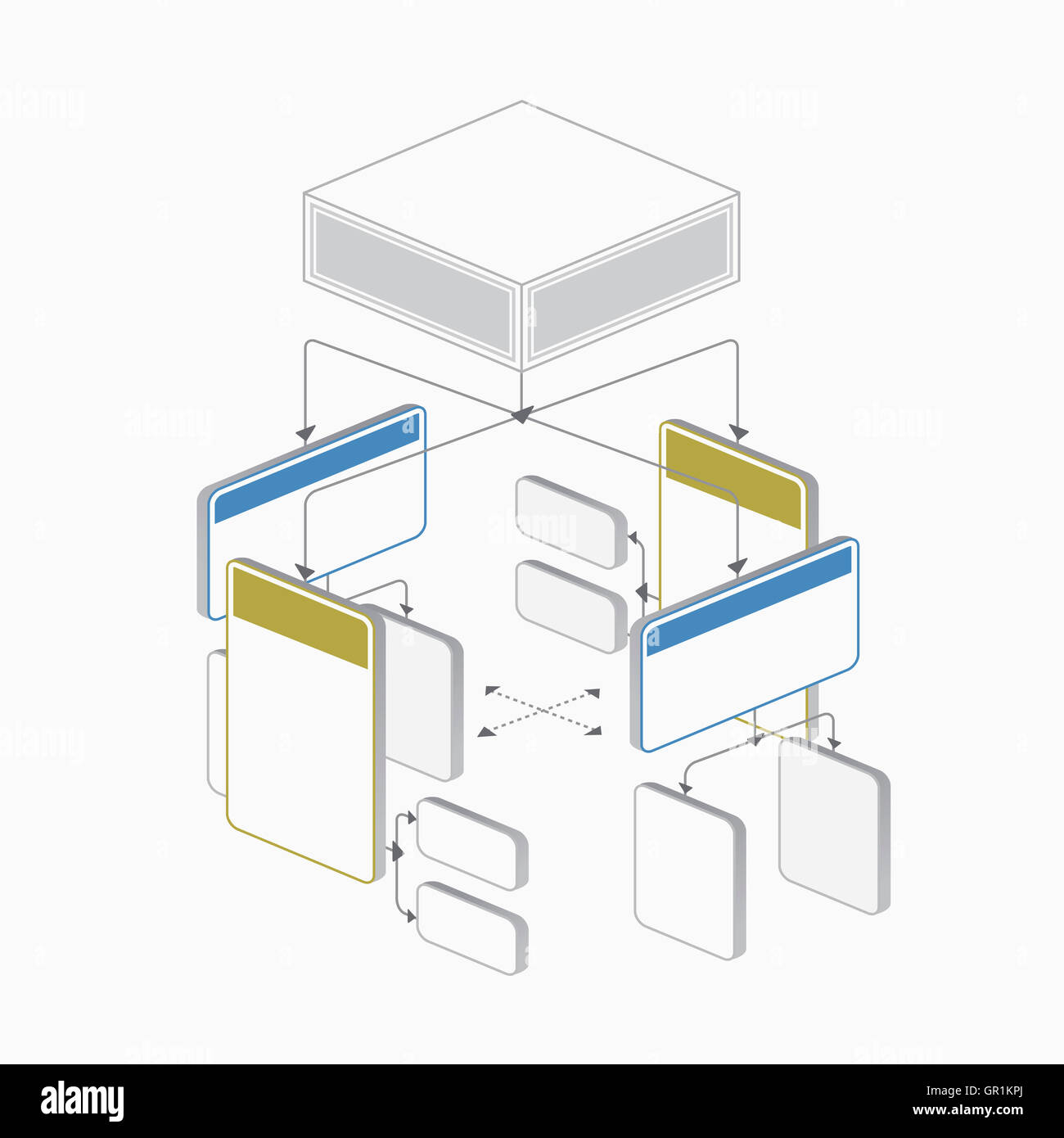 Flow chart of business strategy Stock Photo - Alamy