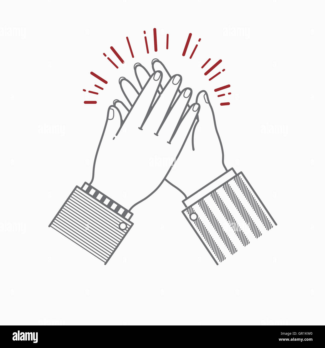 Hands slapping high fives Stock Photo - Alamy