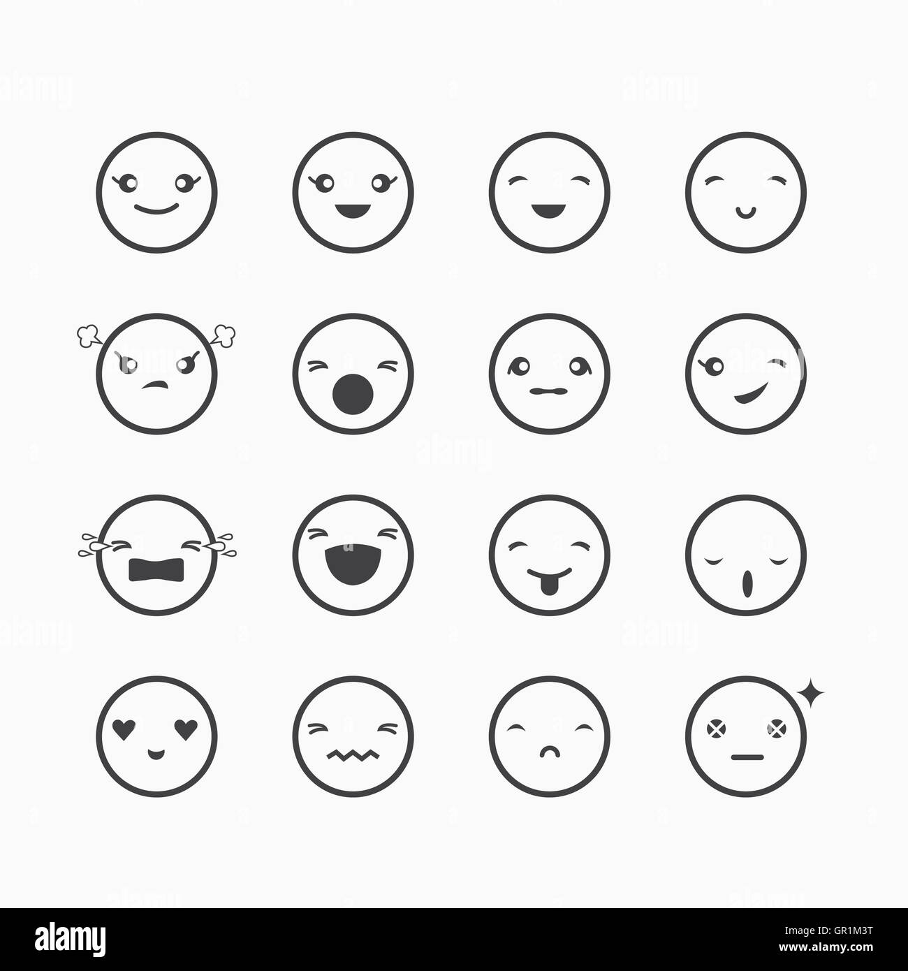 Various face emotions Stock Photo - Alamy