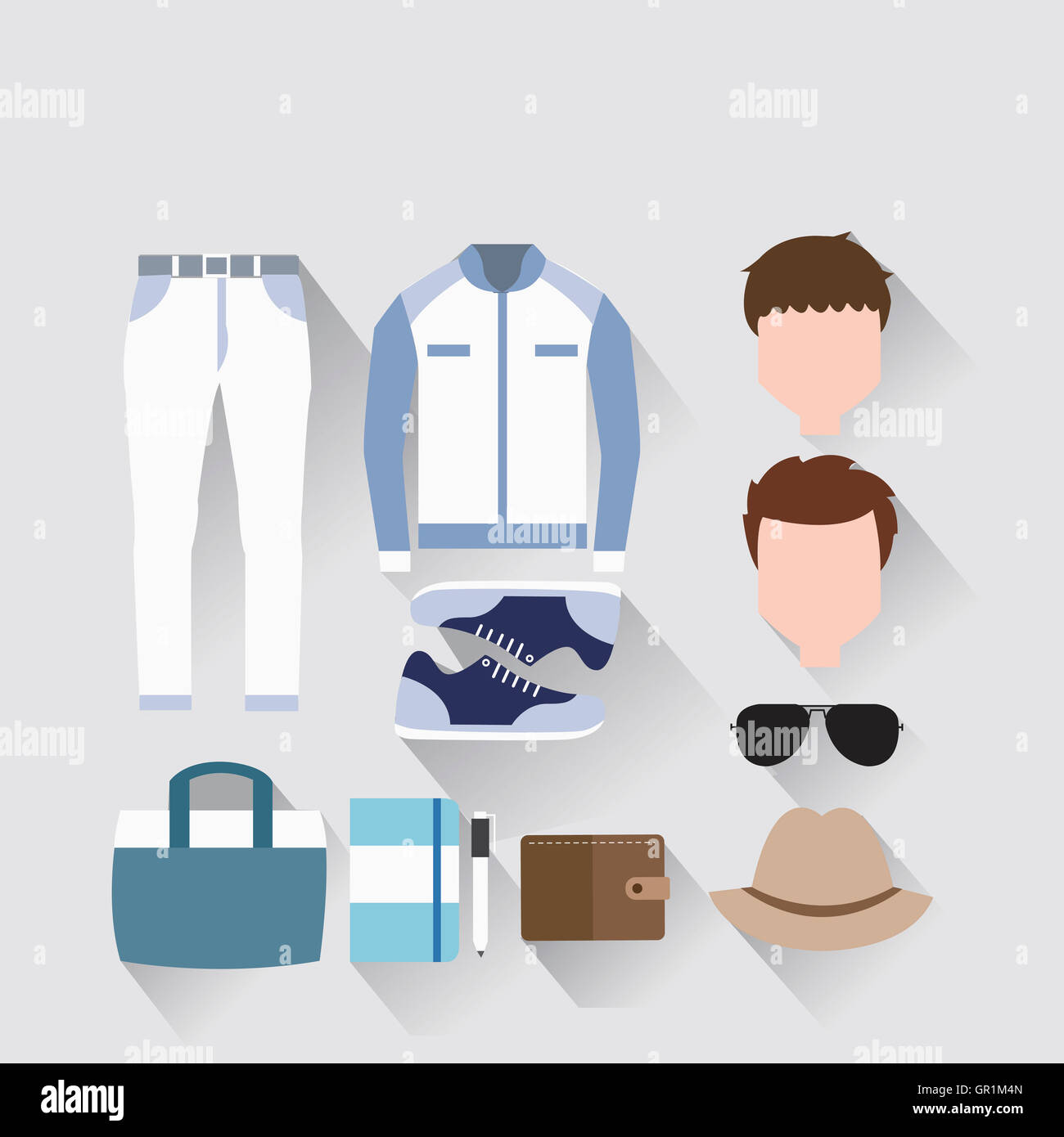 Men's fashion items and objects Stock Photo - Alamy