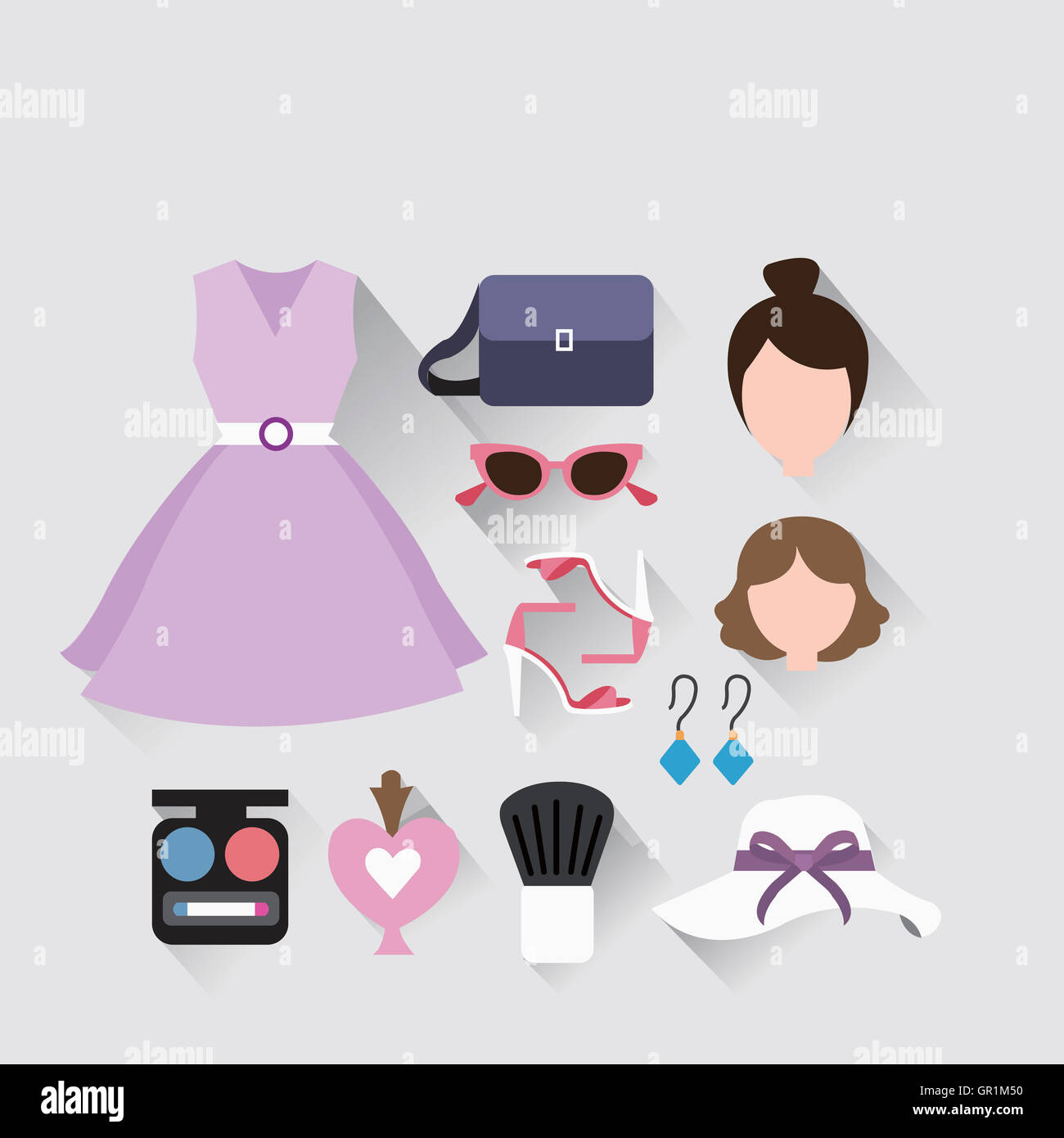 Fashion items and objects for women Stock Photo - Alamy