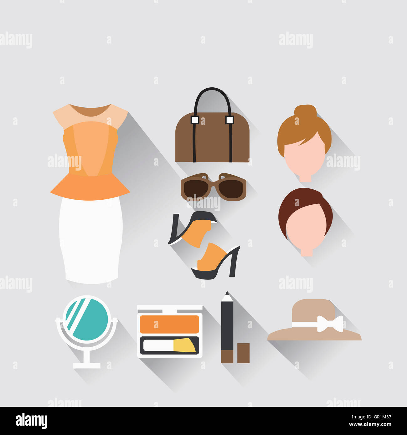 Fashion items and objects for women Stock Photo - Alamy