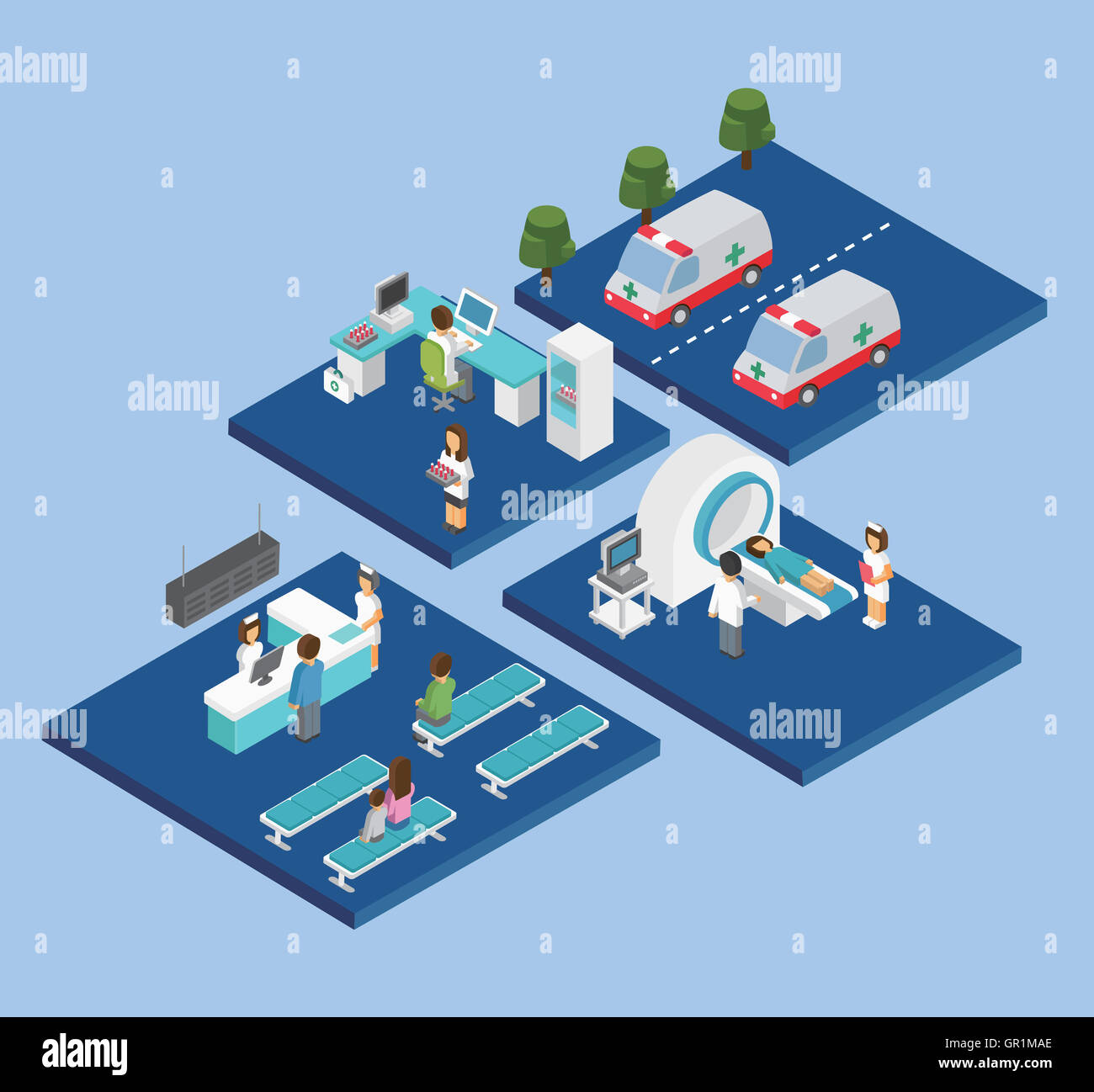 People at hospital Stock Photo - Alamy