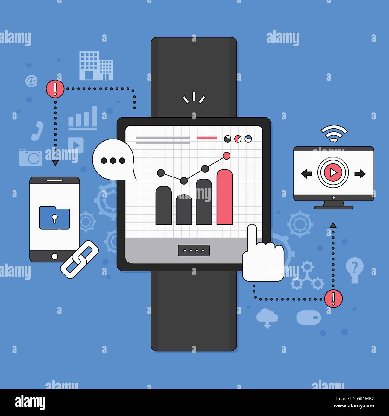 Sharing of mobile communication network in smart era Stock Photo - Alamy