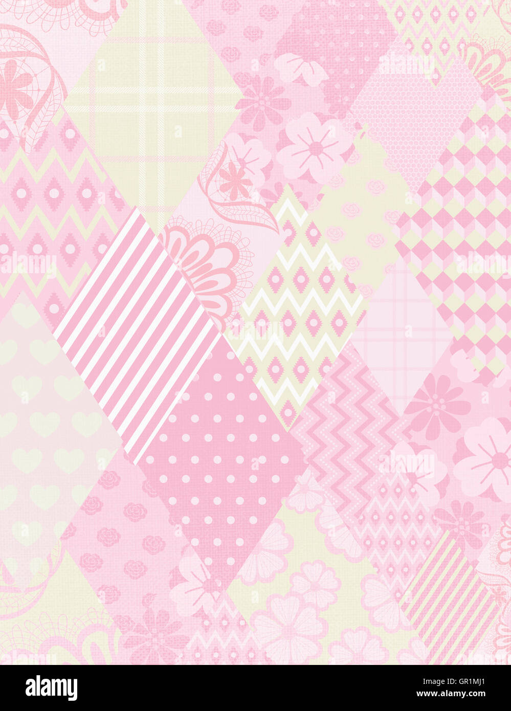 Pastel pink patterns Stock Photo - Alamy