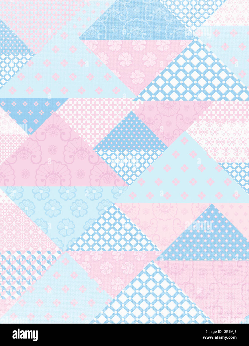Pastel color triangle patterns Stock Photo - Alamy