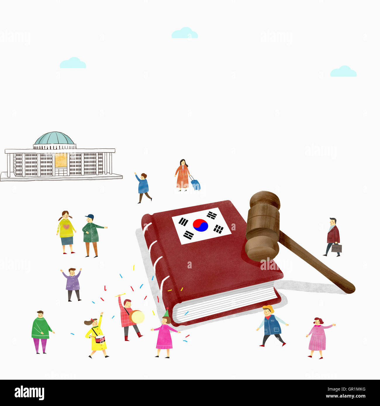 Korean holiday, Constitution Day Stock Photo - Alamy