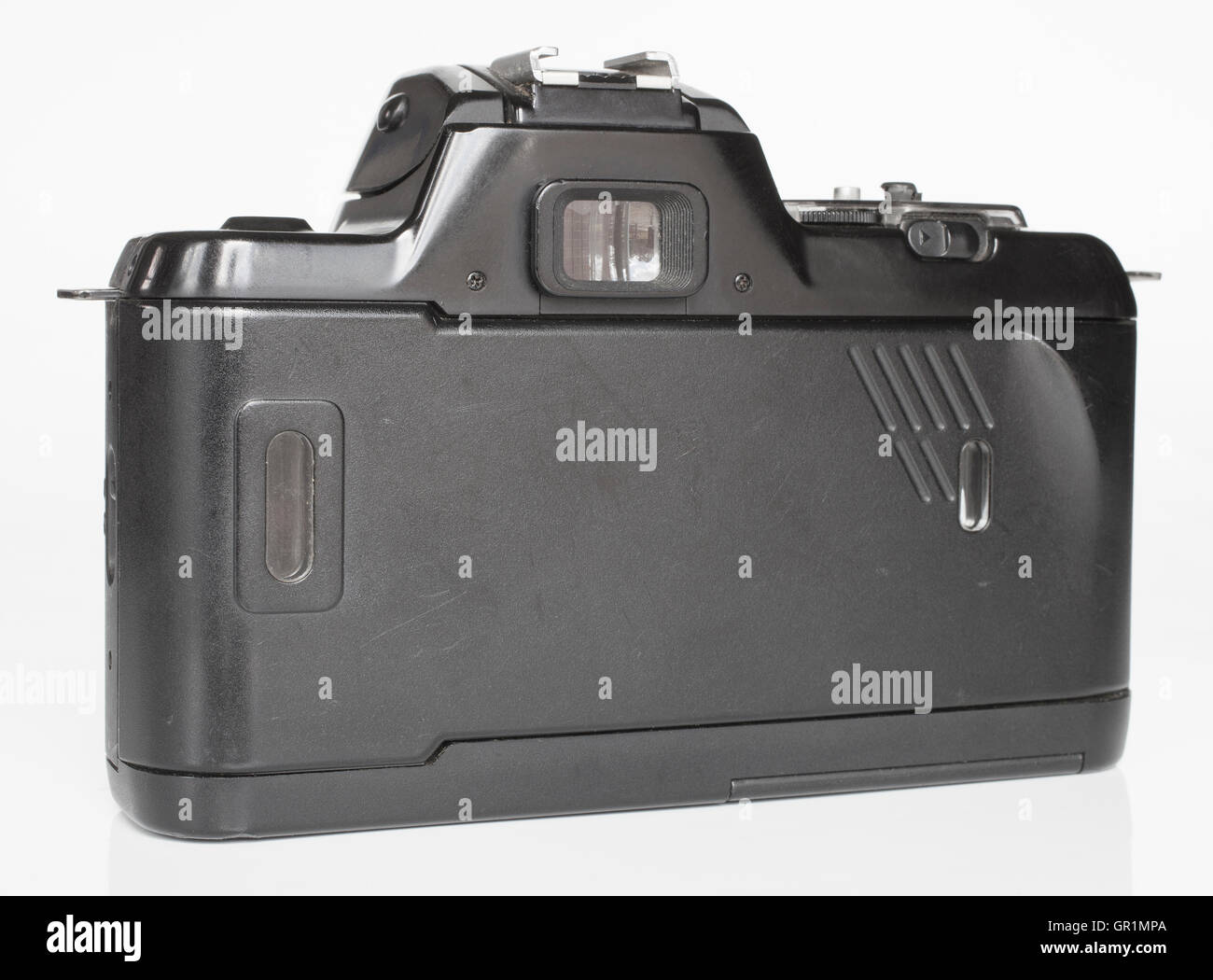 Camera that captured images on thirty five millimeter film on a white ...