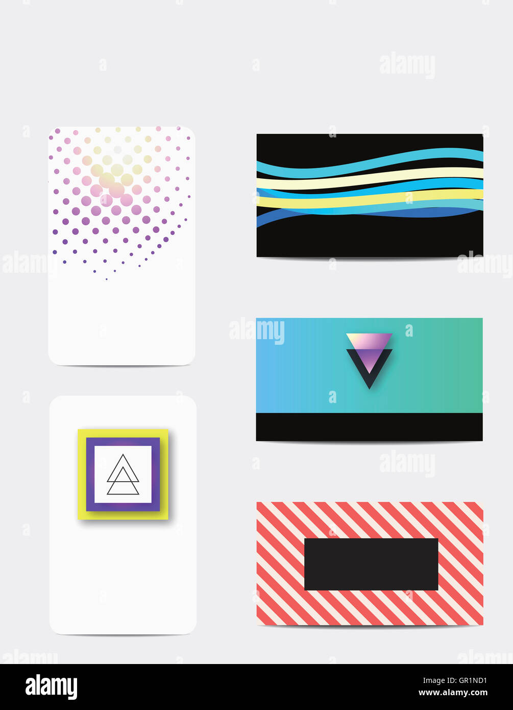 Design of various business cards Stock Photo - Alamy