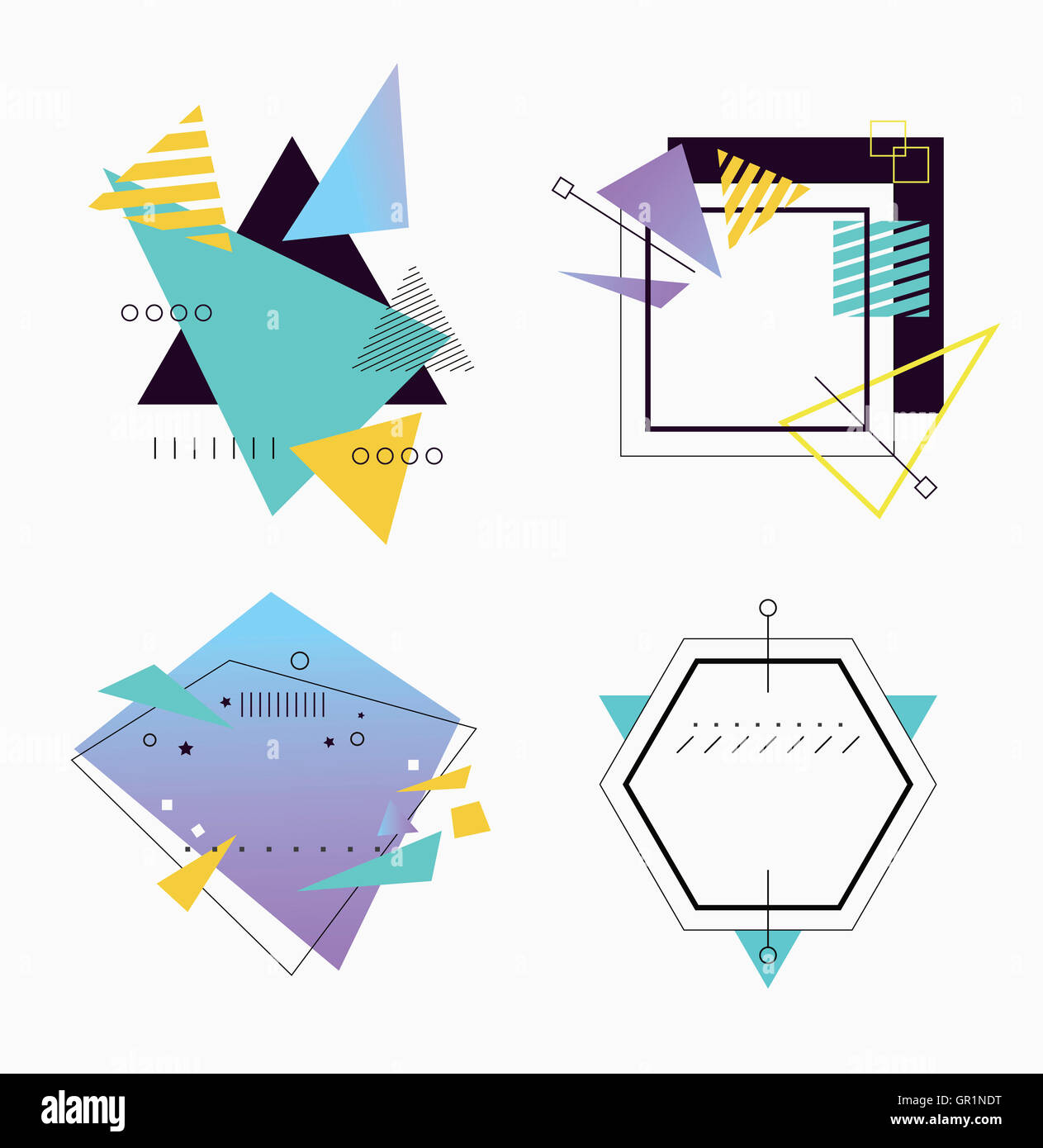 Modern geometric figures Stock Photo - Alamy