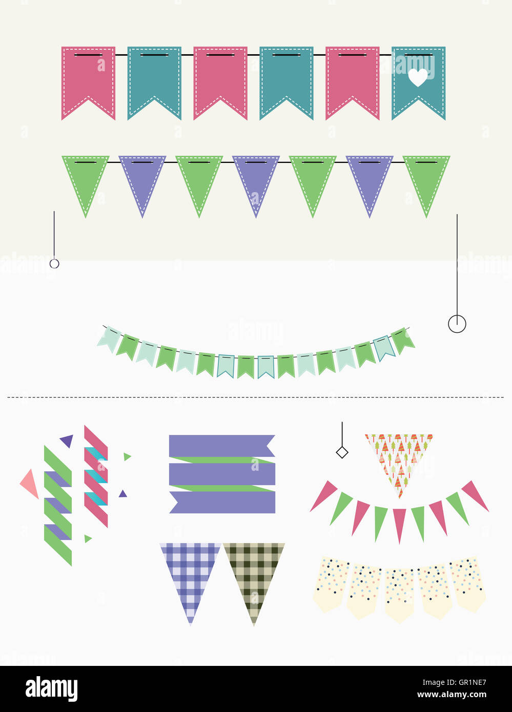 Various party flags Stock Photo - Alamy