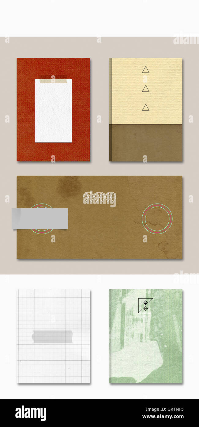 Various vintage paper Stock Photo - Alamy