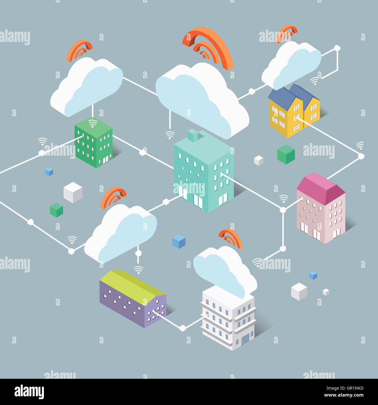 Mobile communication network Stock Photo - Alamy