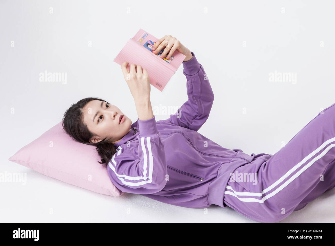 Lazy NEET woman Stock Photo - Alamy