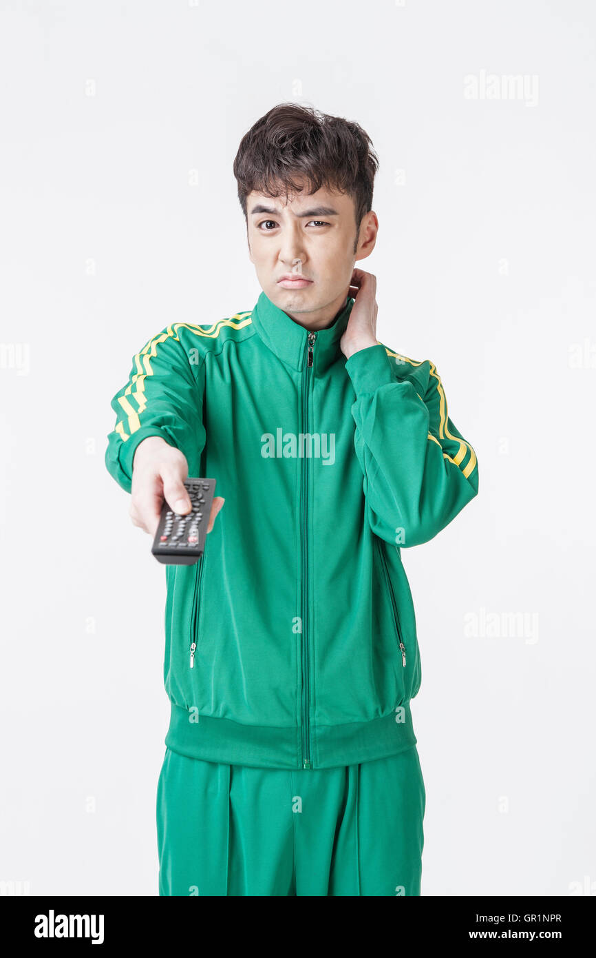 Bored young unemployed man Stock Photo - Alamy