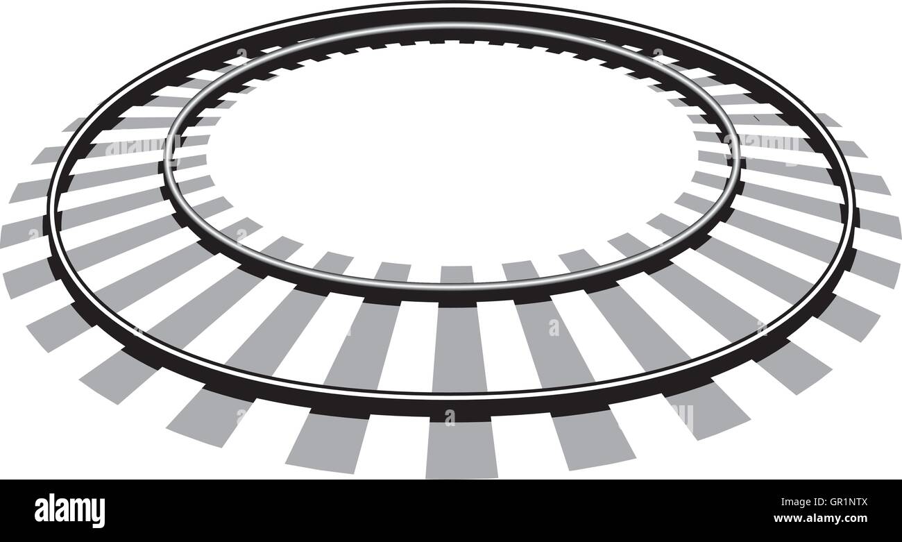 Railway line tracks rails Stock Vector Images - Alamy