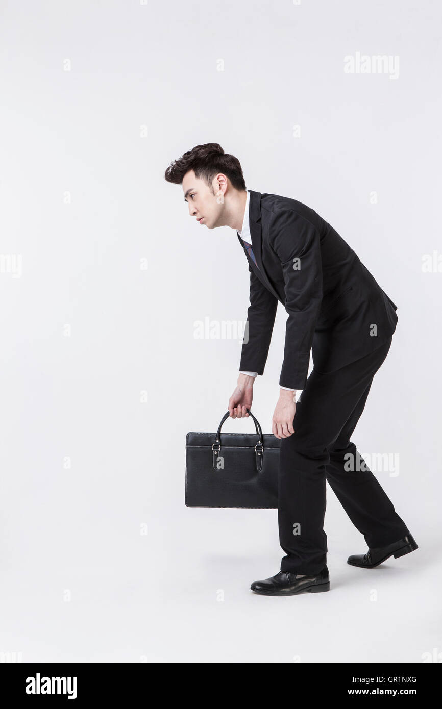 Gloomy tired businessman Stock Photo - Alamy