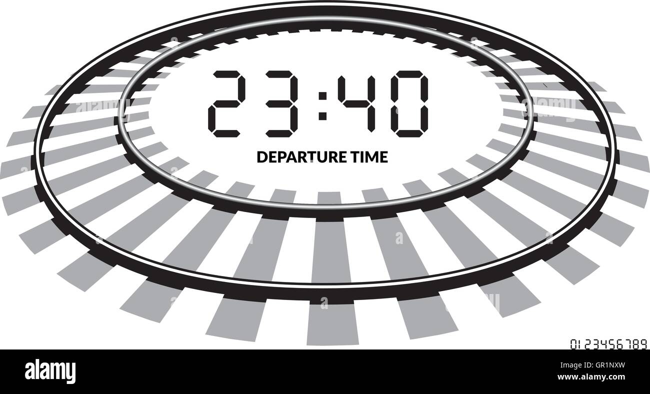 Train sign board timetable Stock Vector Images - Alamy