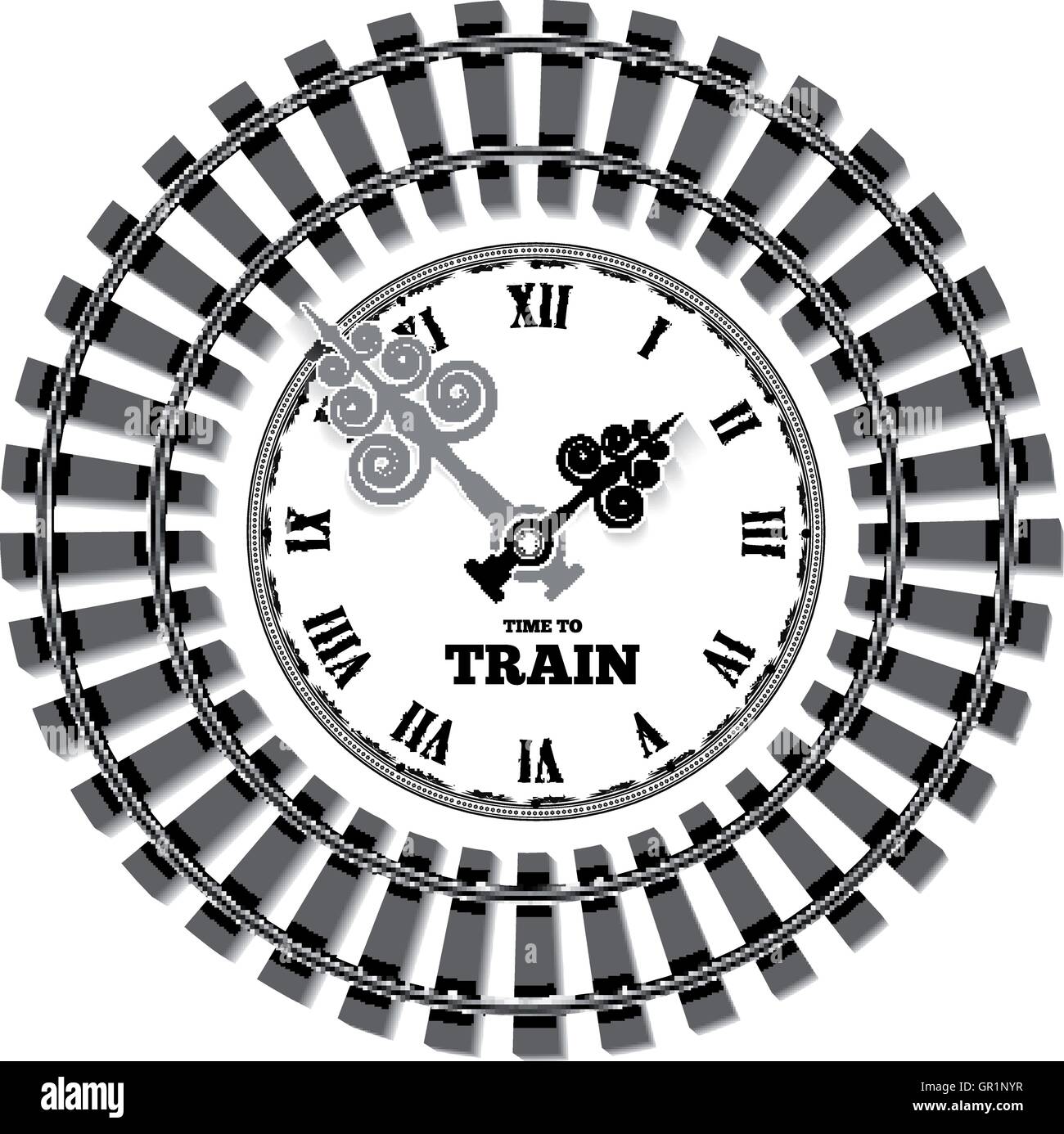 Train station information board Stock Vector Images - Alamy