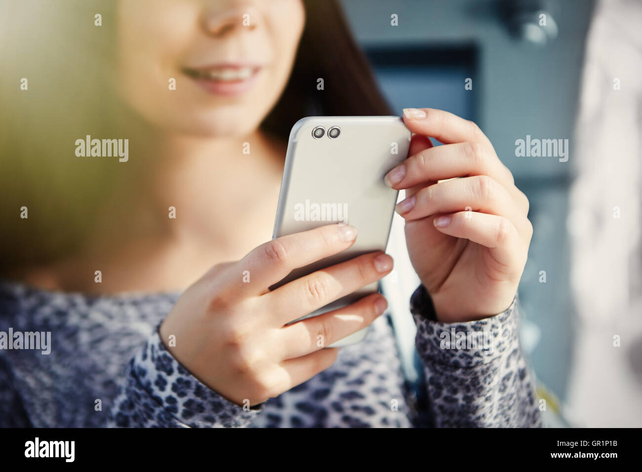 Future of mobile photography is dual rear camera in smartphone. Model ...