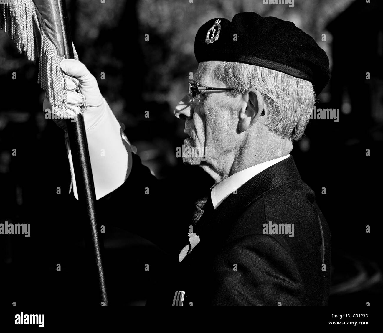 Remembrance flag Black and White Stock Photos & Images - Alamy