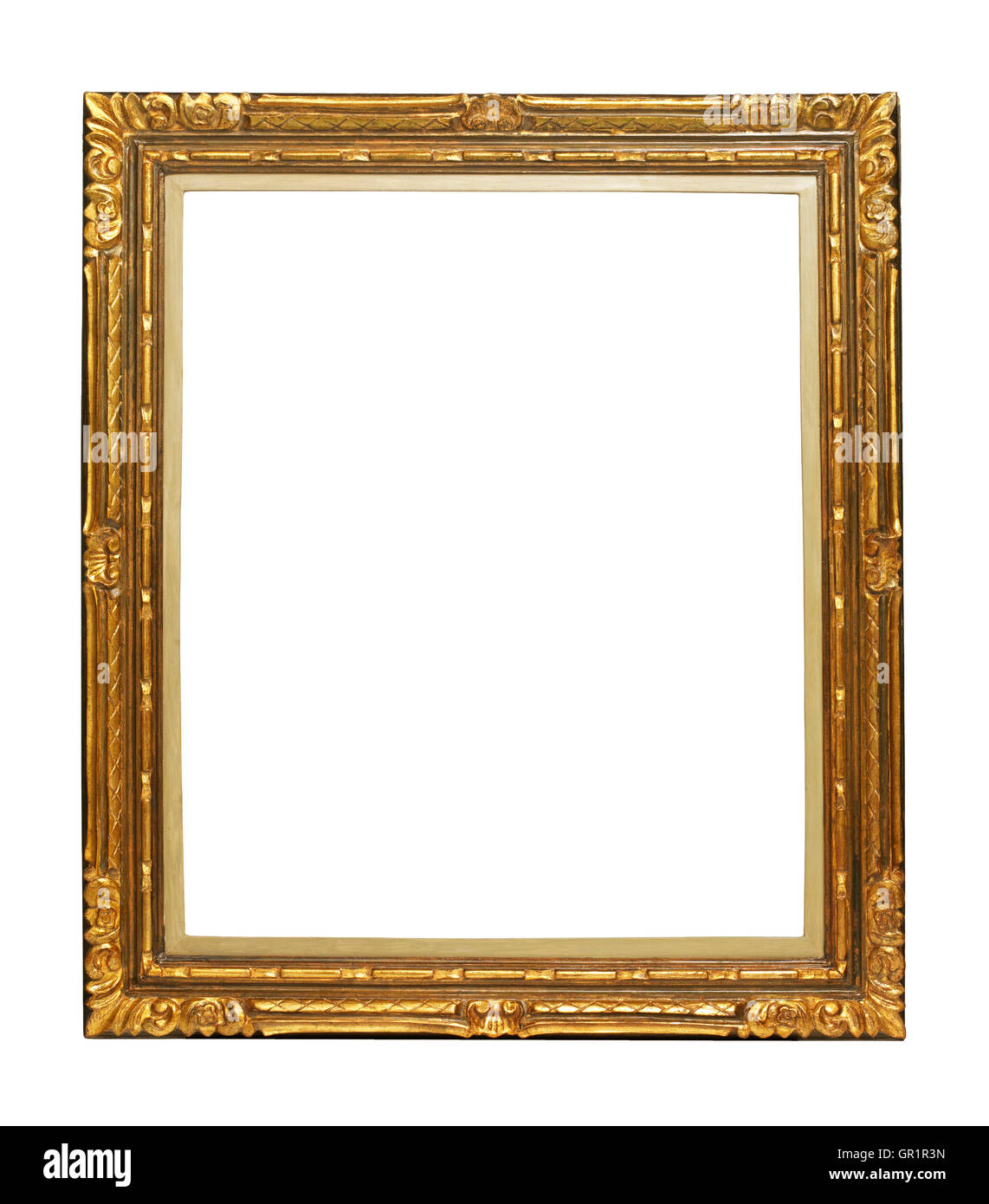 Gold borders square Cut Out Stock Images & Pictures - Alamy