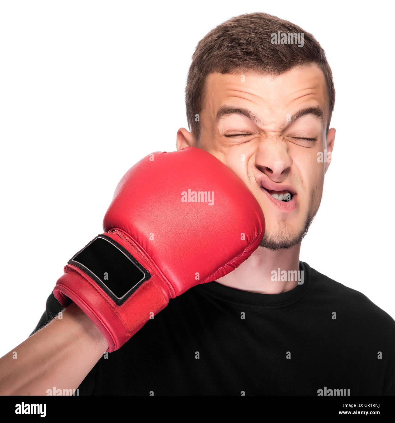 Young muscular man wearing red hi-res stock photography and images - Alamy