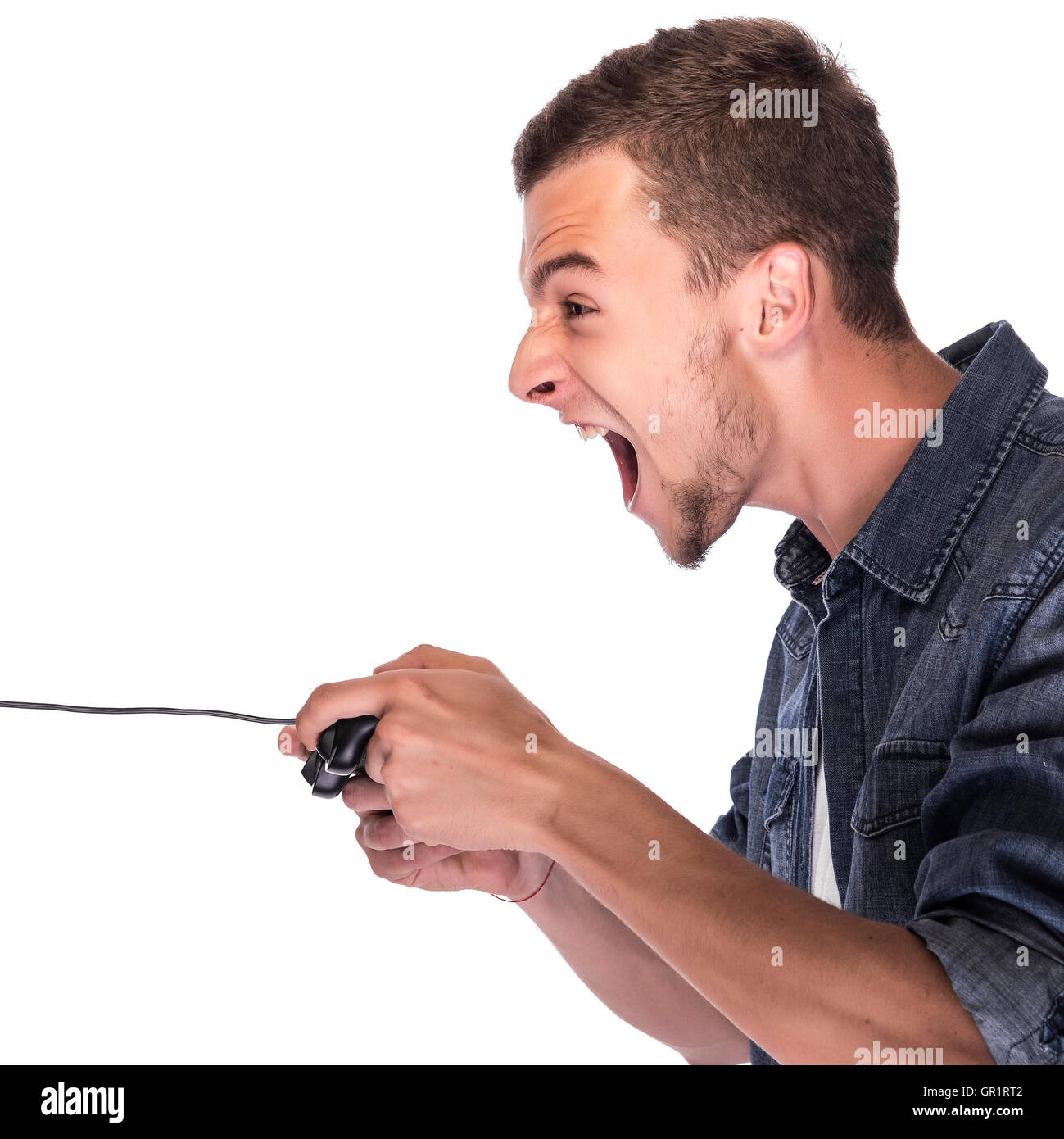 Stress controller on black hi-res stock photography and images - Alamy