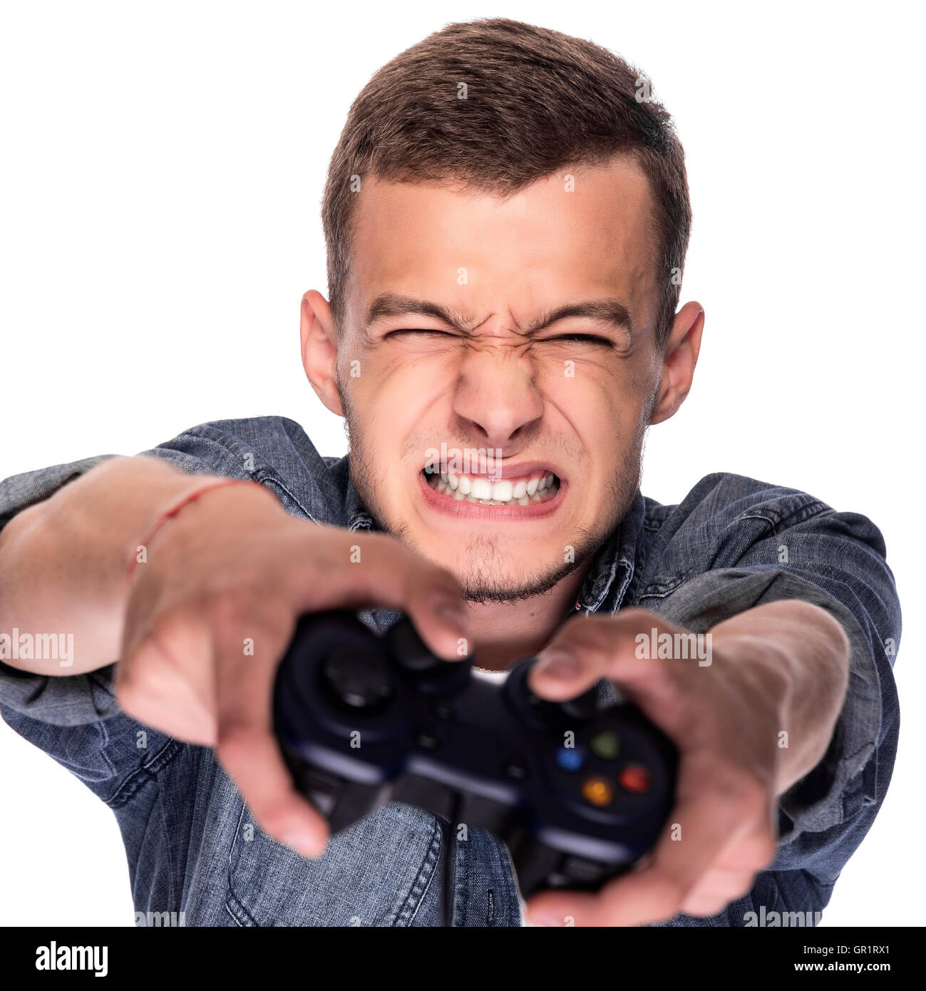 Stress controller on black hi-res stock photography and images - Alamy