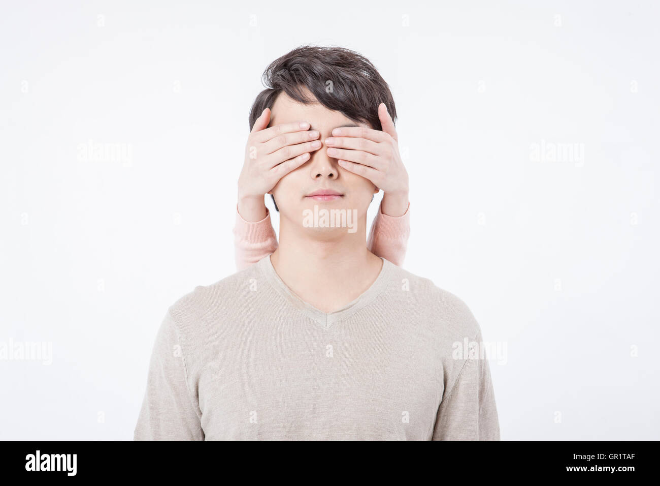 Covered eyes hi-res stock photography and images - Alamy