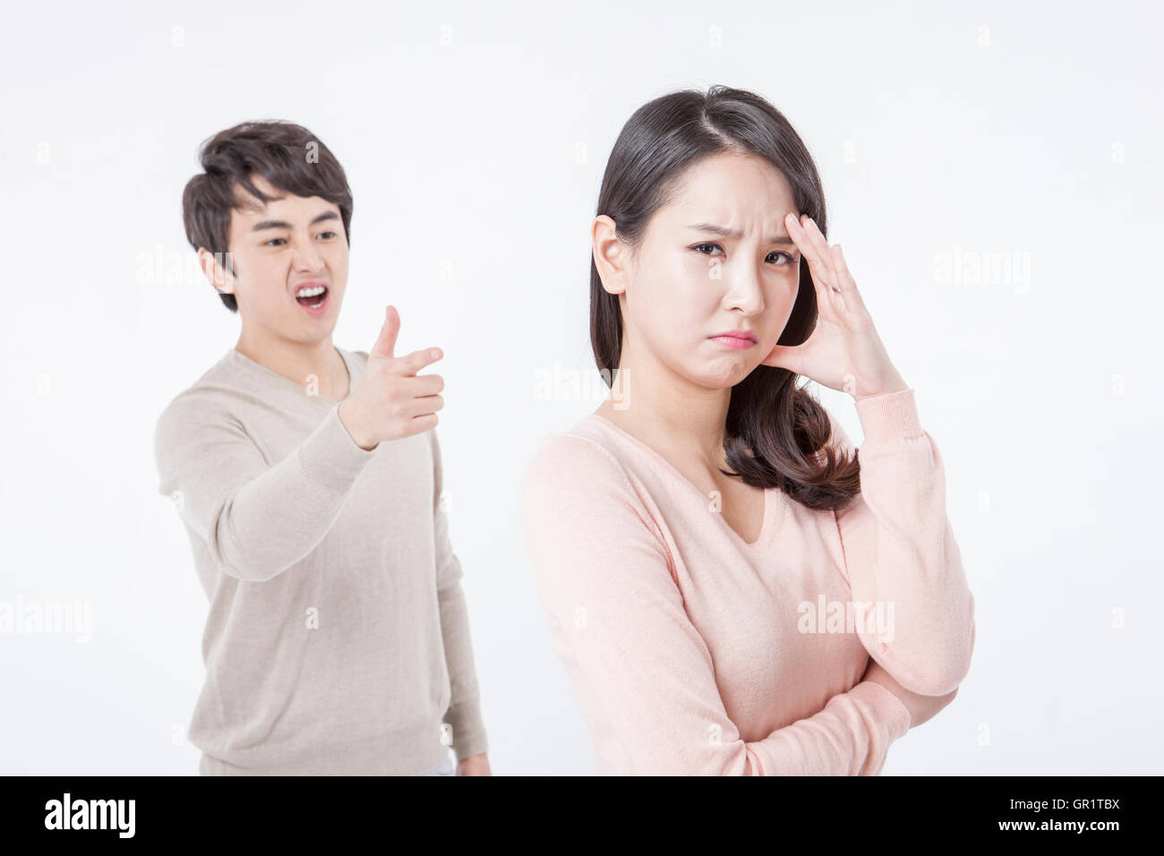 Young couple quarreling Stock Photo - Alamy