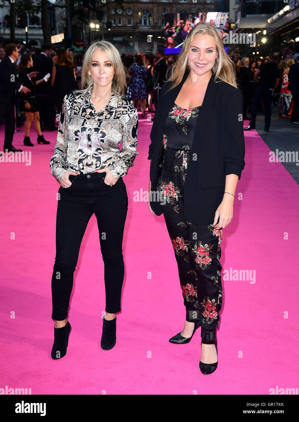Samantha Womack (right) and Natalie Appleton attending the world ...