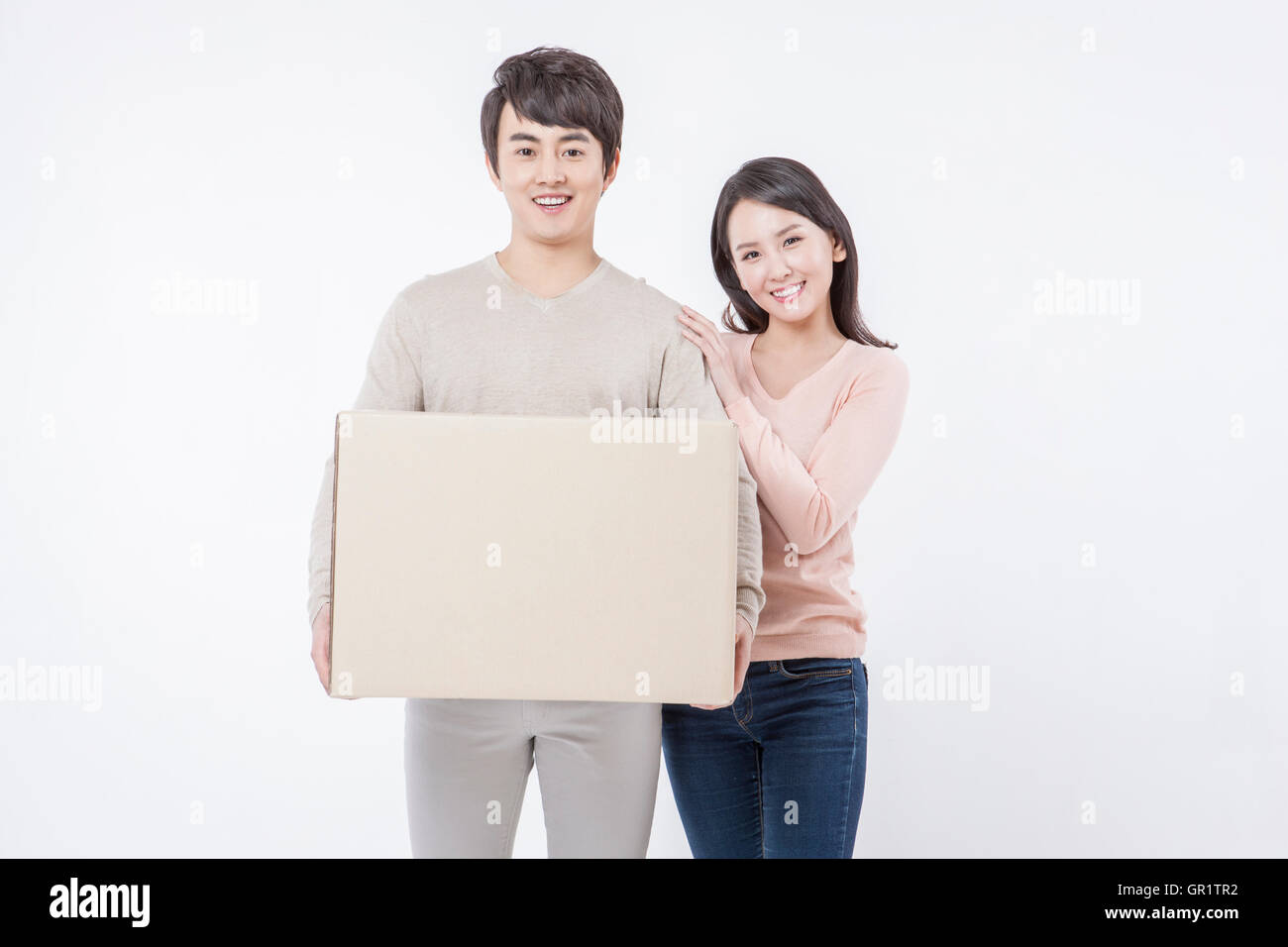 Smiling package hi-res stock photography and images - Alamy