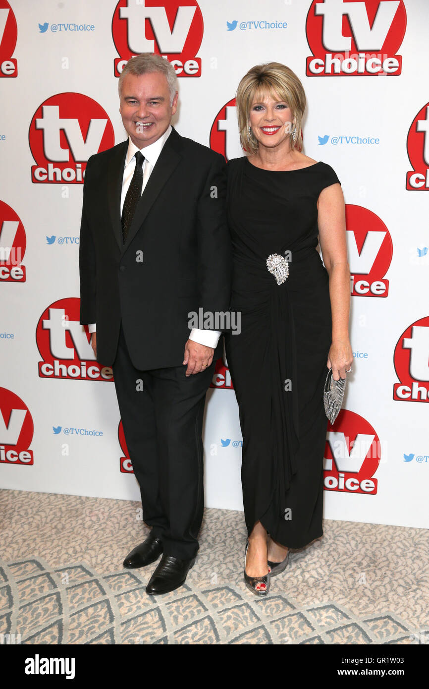 Eamonn Holmes and Ruth Langsford arriving for the TV Choice Awards 2016 ...