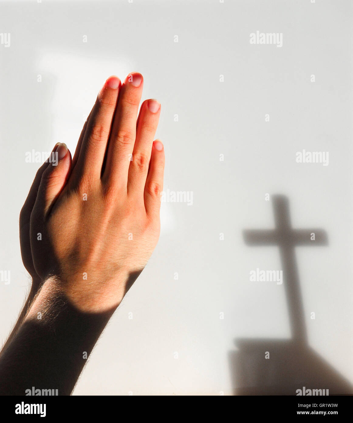 Hands joined in prayer hi-res stock photography and images - Alamy