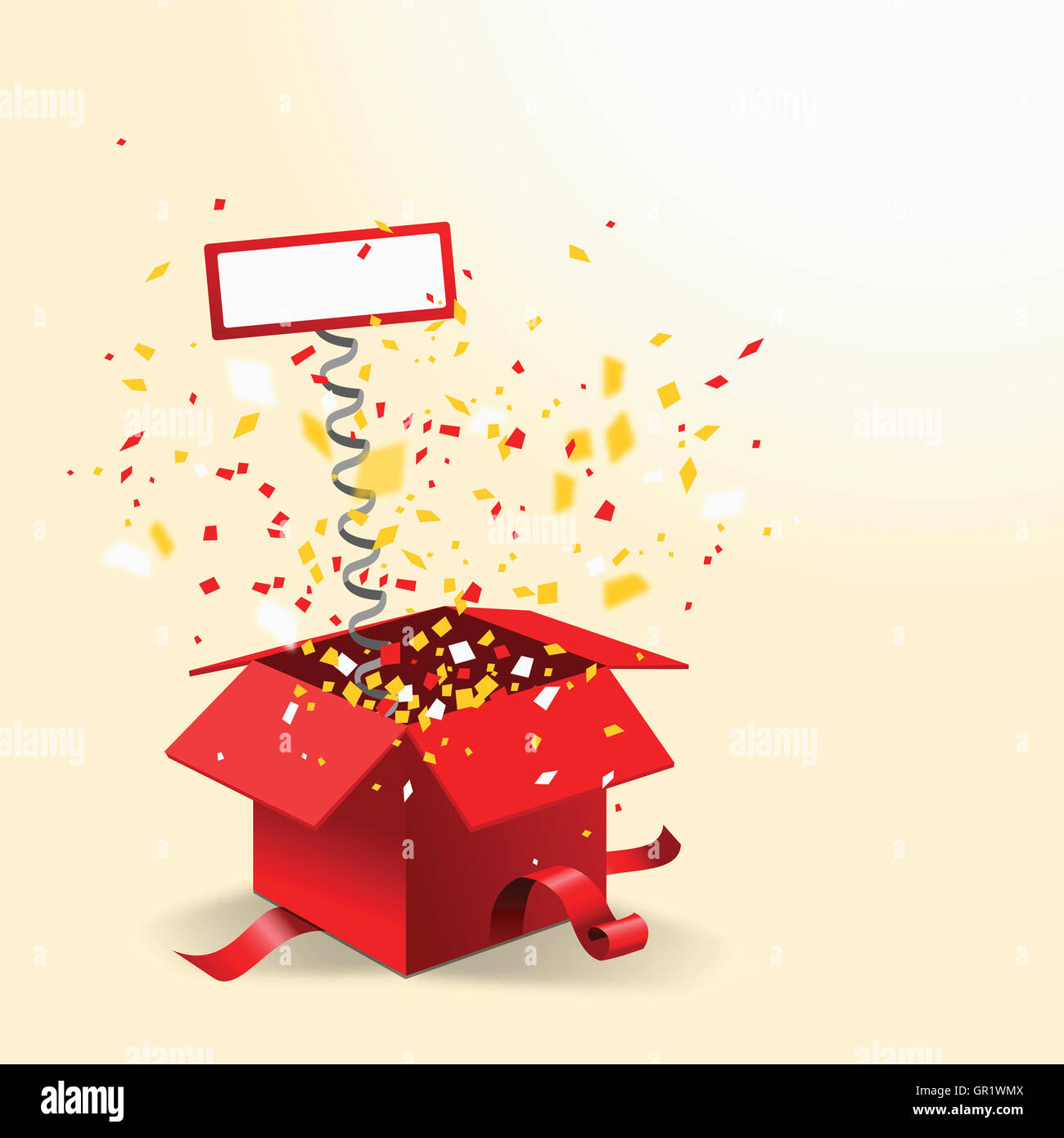 Open present box Stock Photo - Alamy