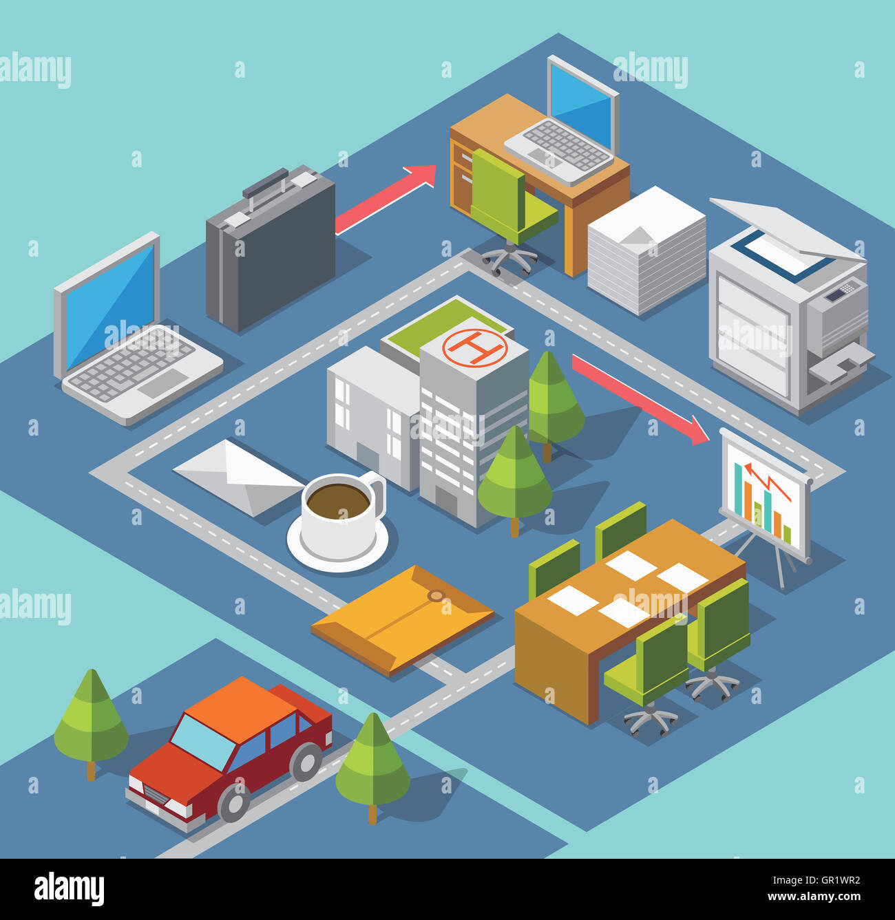 Process of business Stock Photo - Alamy