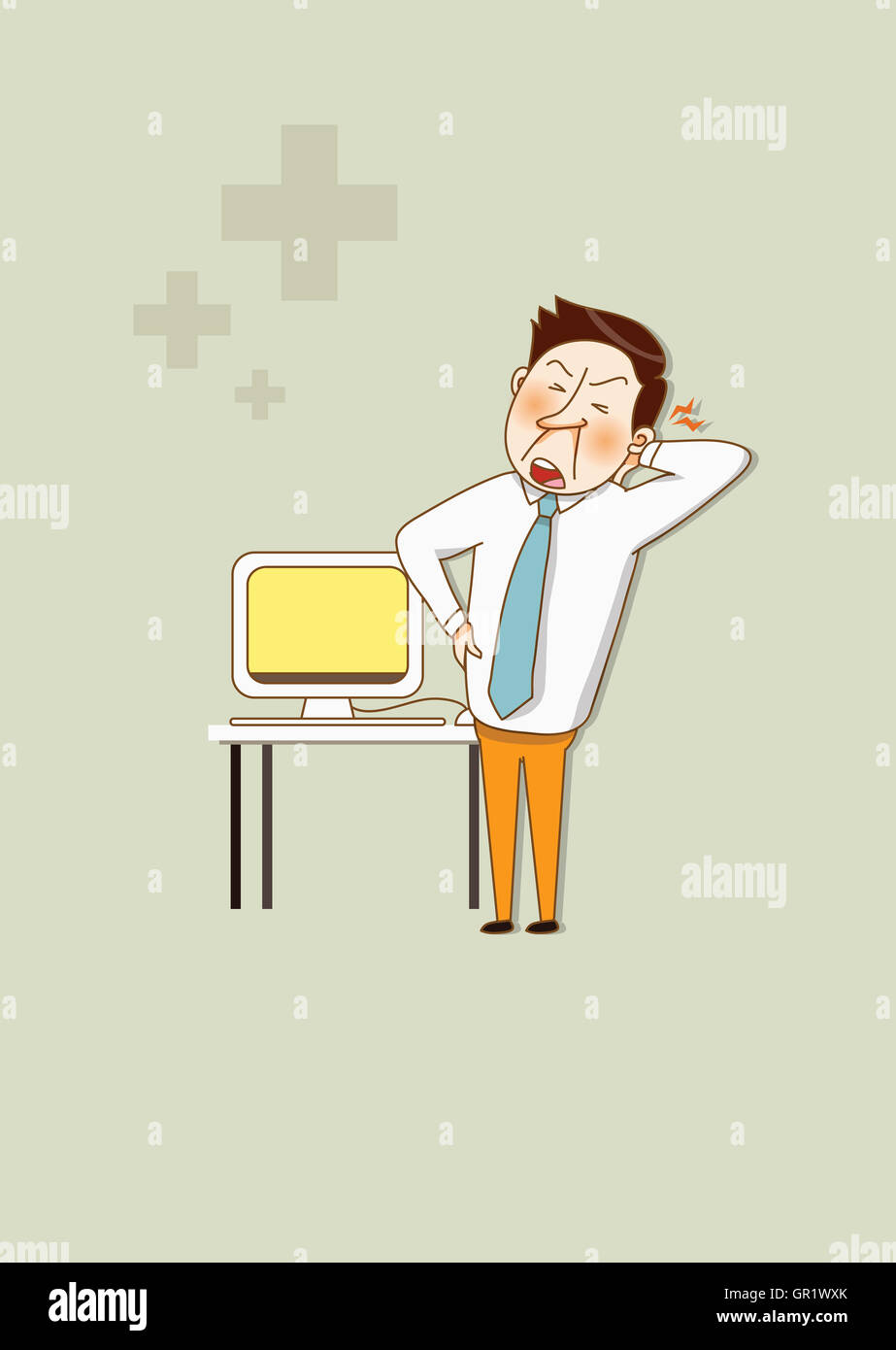 Man with hypertension Stock Photo - Alamy