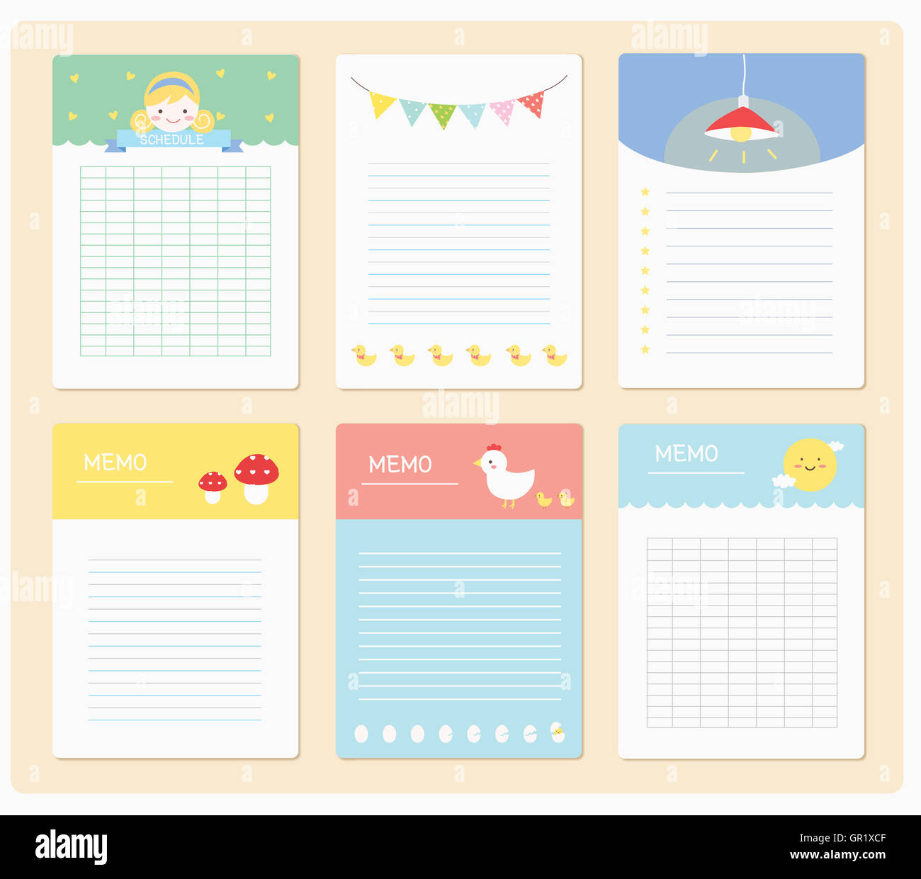 Various memo pads Stock Photo - Alamy