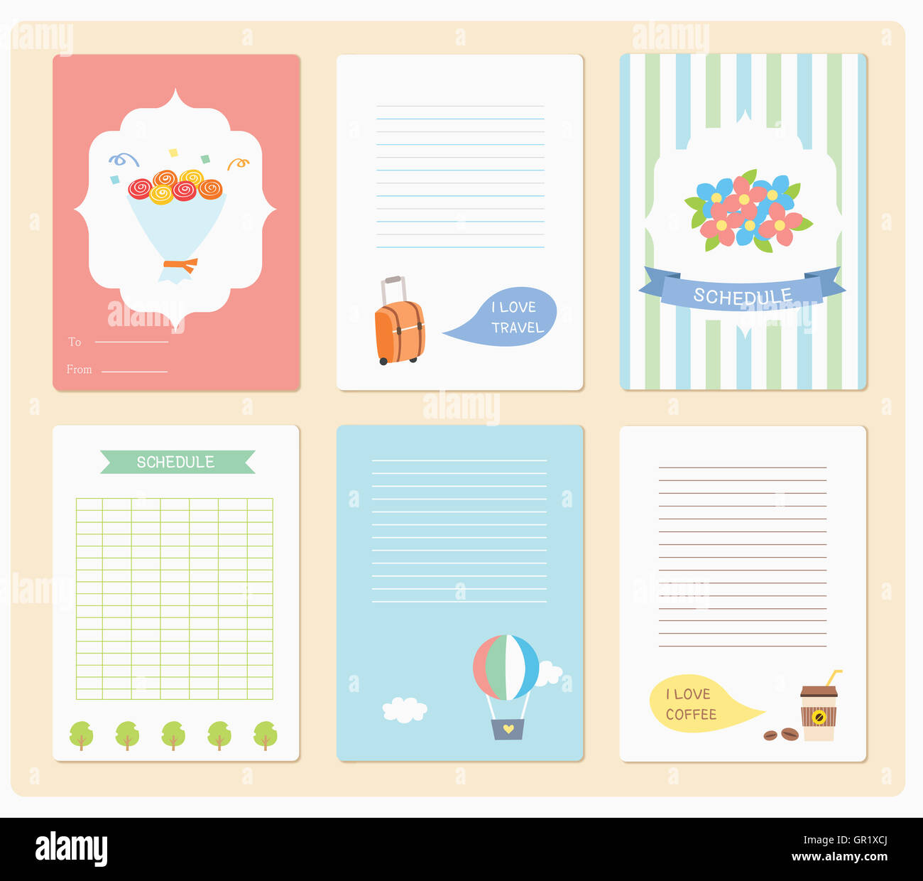Various memo pads Stock Photo - Alamy