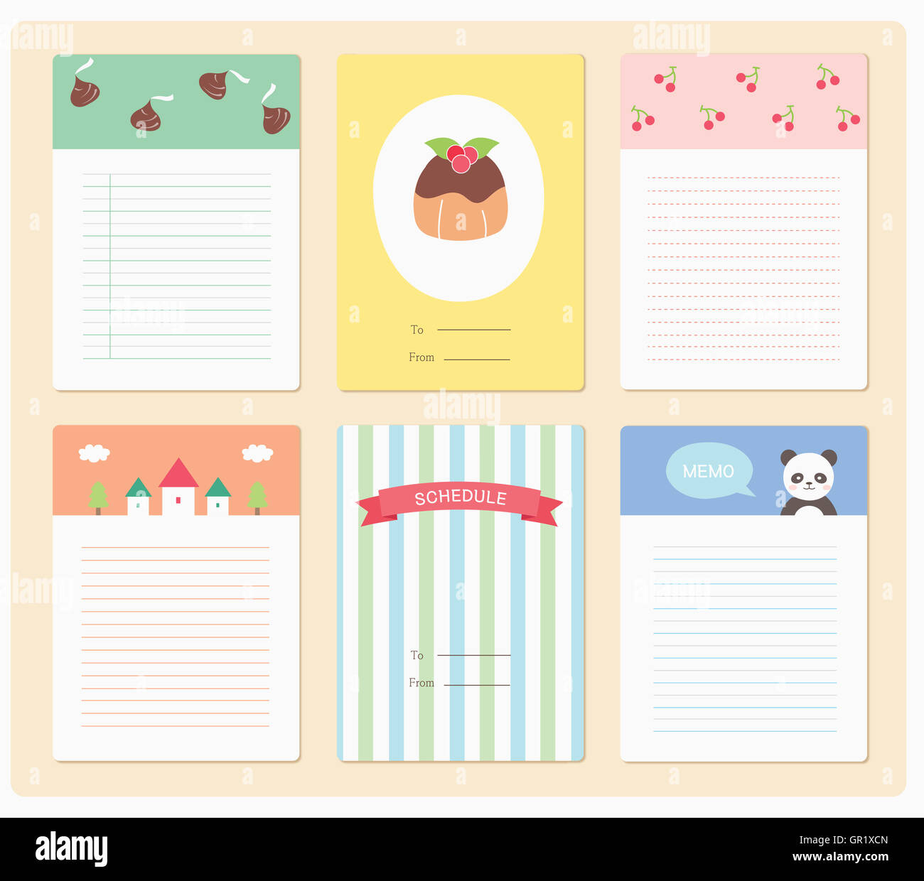 Various memo pads Stock Photo - Alamy