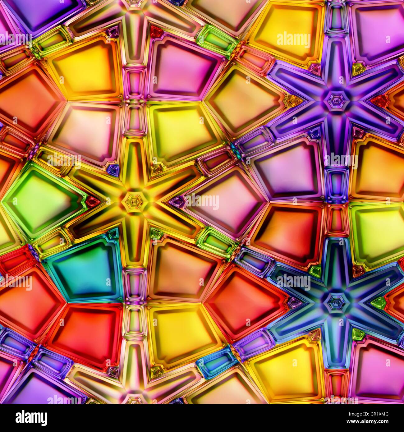 Seamless texture of abstract bright shiny colorful geometric shapes ...