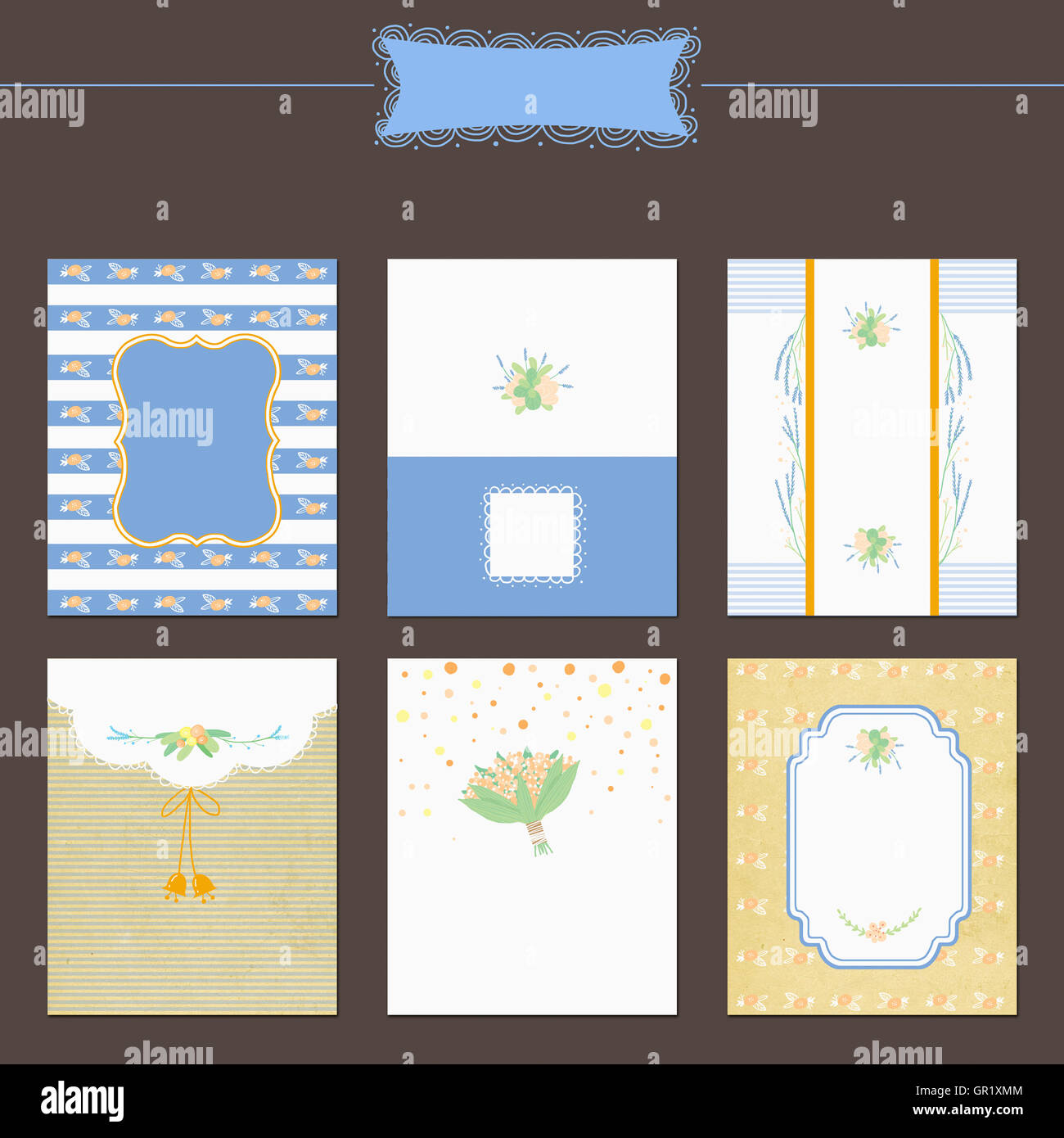 Various invitation cards Stock Photo - Alamy