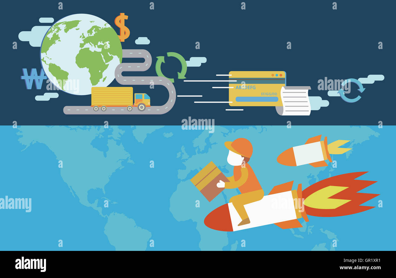 Man riding rocket Stock Photo - Alamy