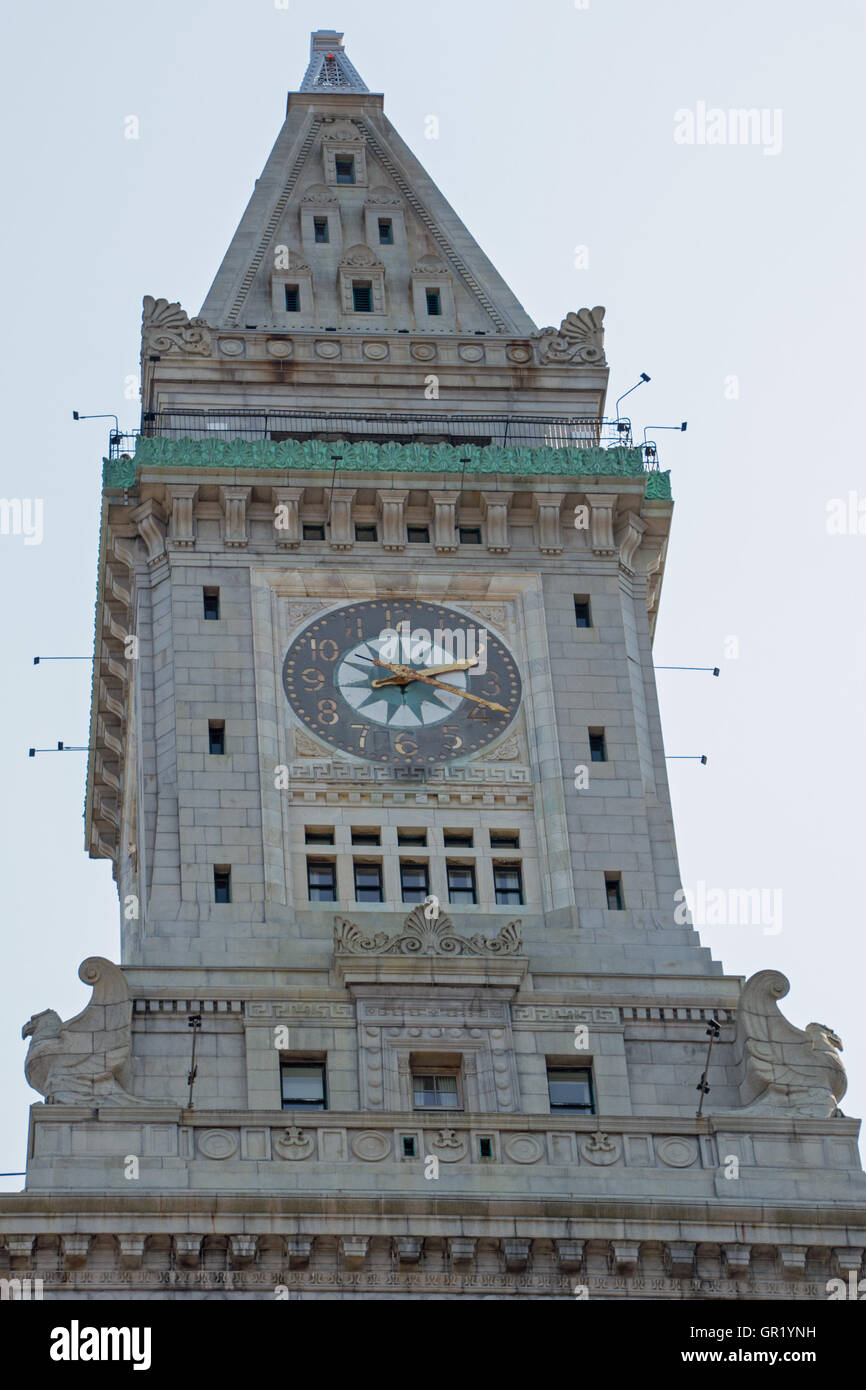 Boston Clock Tower Stock Photo - Alamy