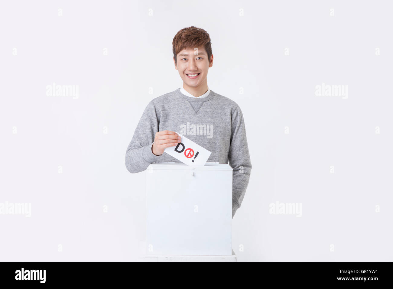 Voting man hi-res stock photography and images - Alamy