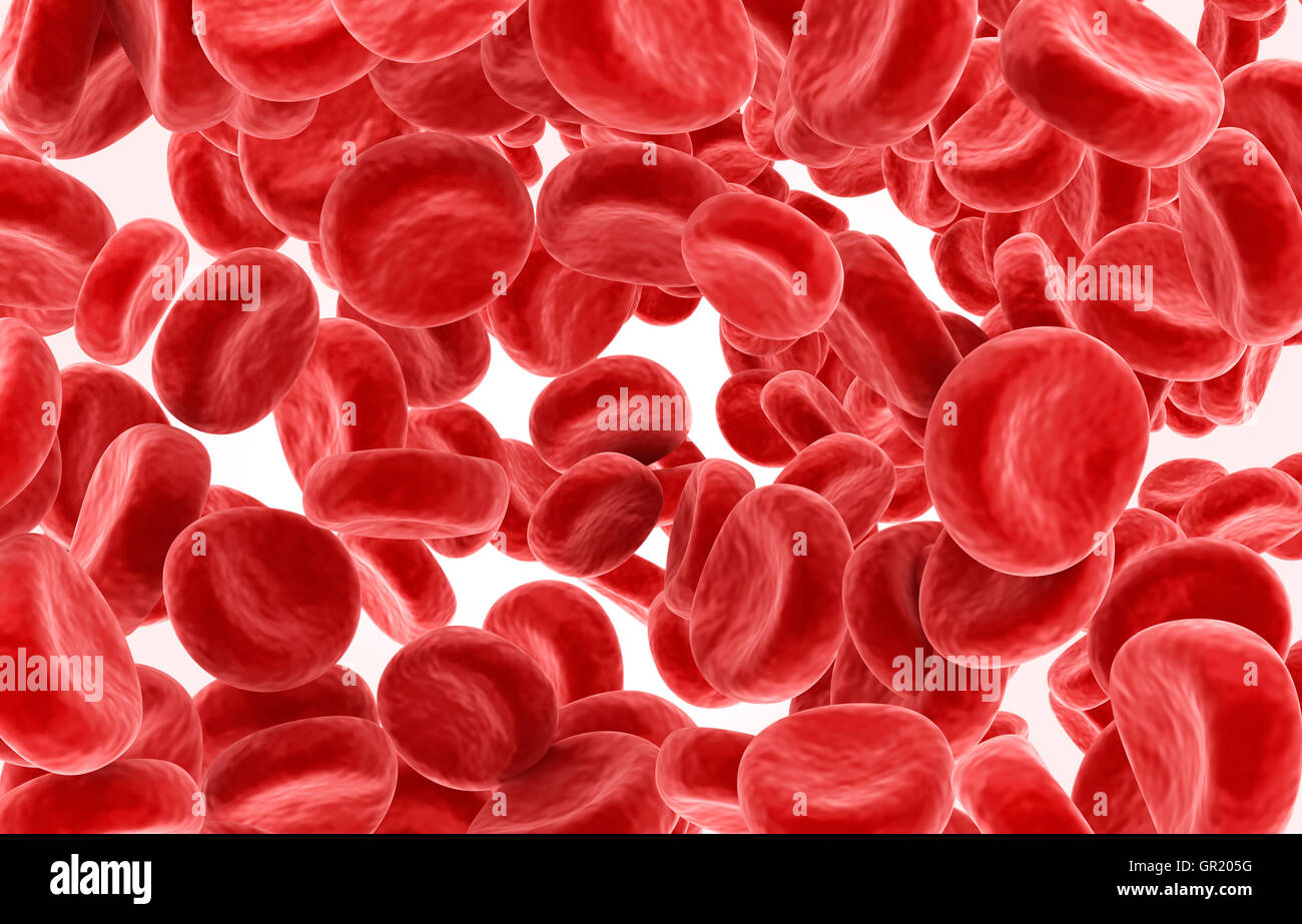 Blood Cells background, 3D illustration Stock Photo - Alamy