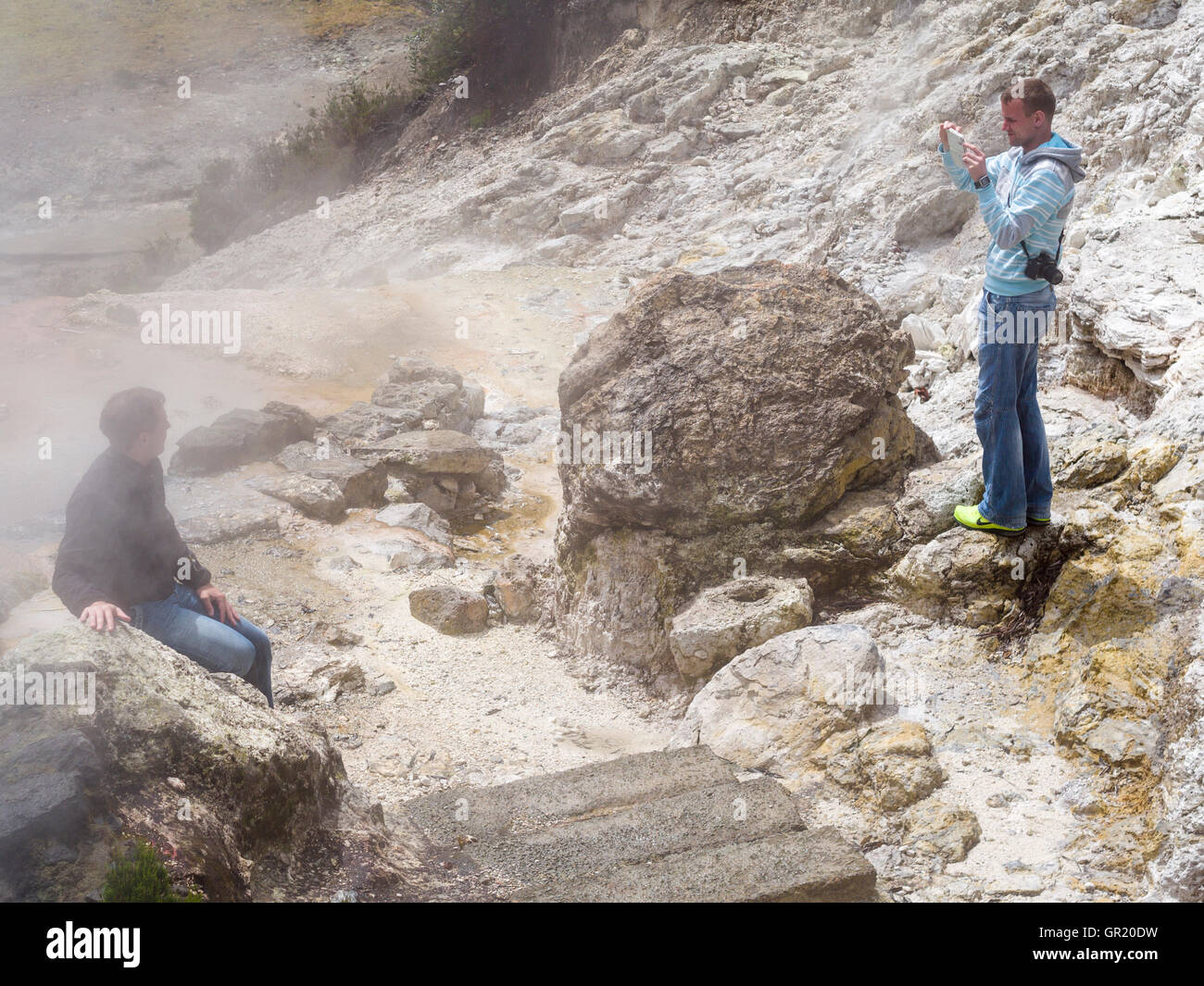 Two men boiling water hi-res stock photography and images - Alamy